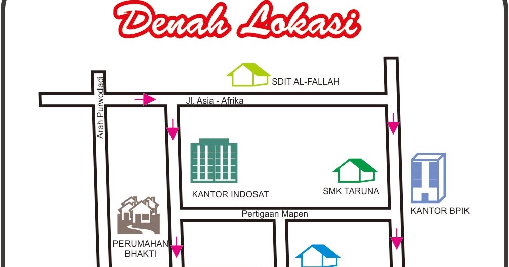 Denah atau Peta Lokasi dari Kampus ~ Orchidaceae