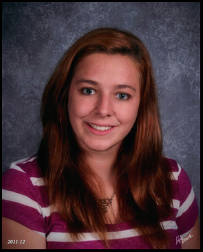 Just My Thoughts: Emily's 9th Grade School Portrait!