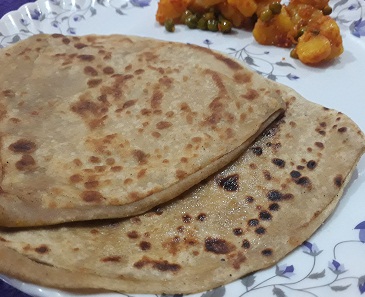 MyFoodPitara: Tikona Paratha recipe | Plain Paratha | How to make ...