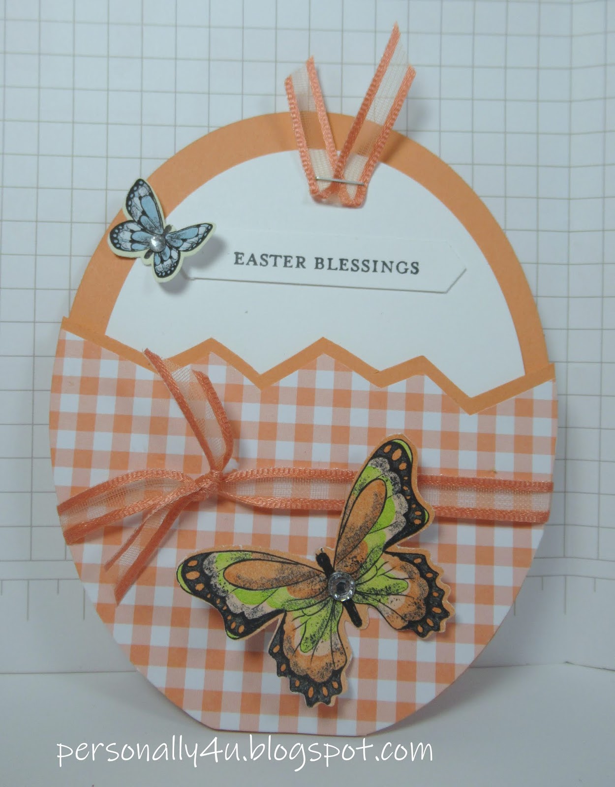 Personally Yours: Easter Blessings Easter Egg Card