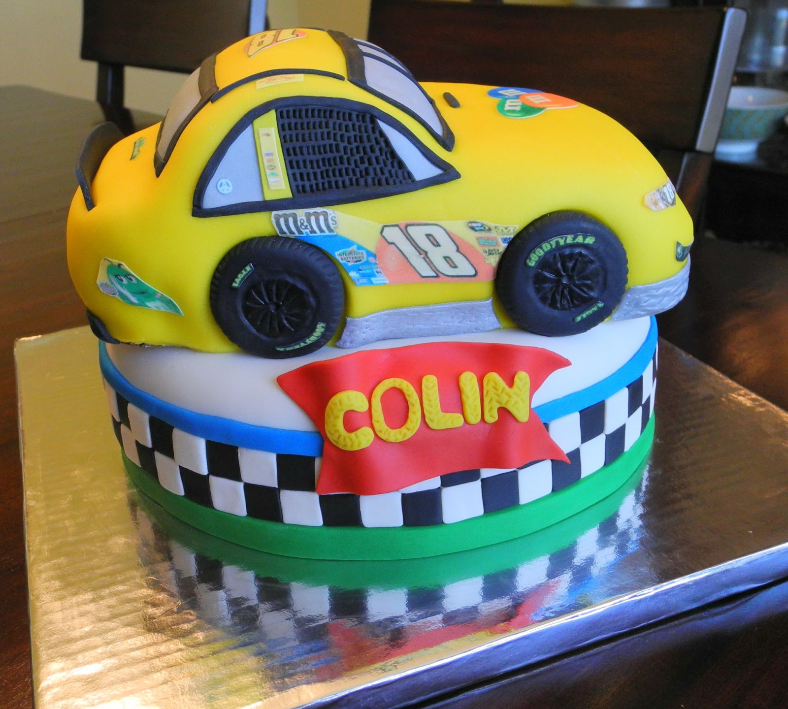 Debby's Cakes: Kyle Bush, NASCAR Cake