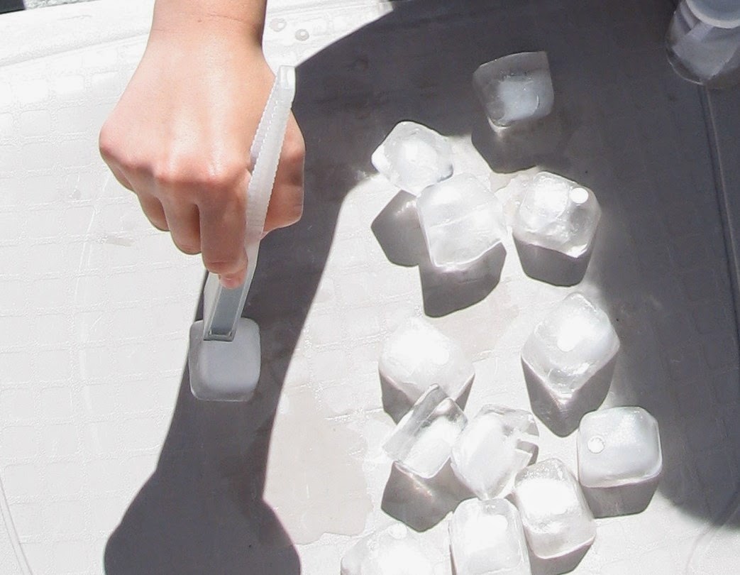 Almost Unschoolers: Summer Fun 2014 - Ice and Magnets