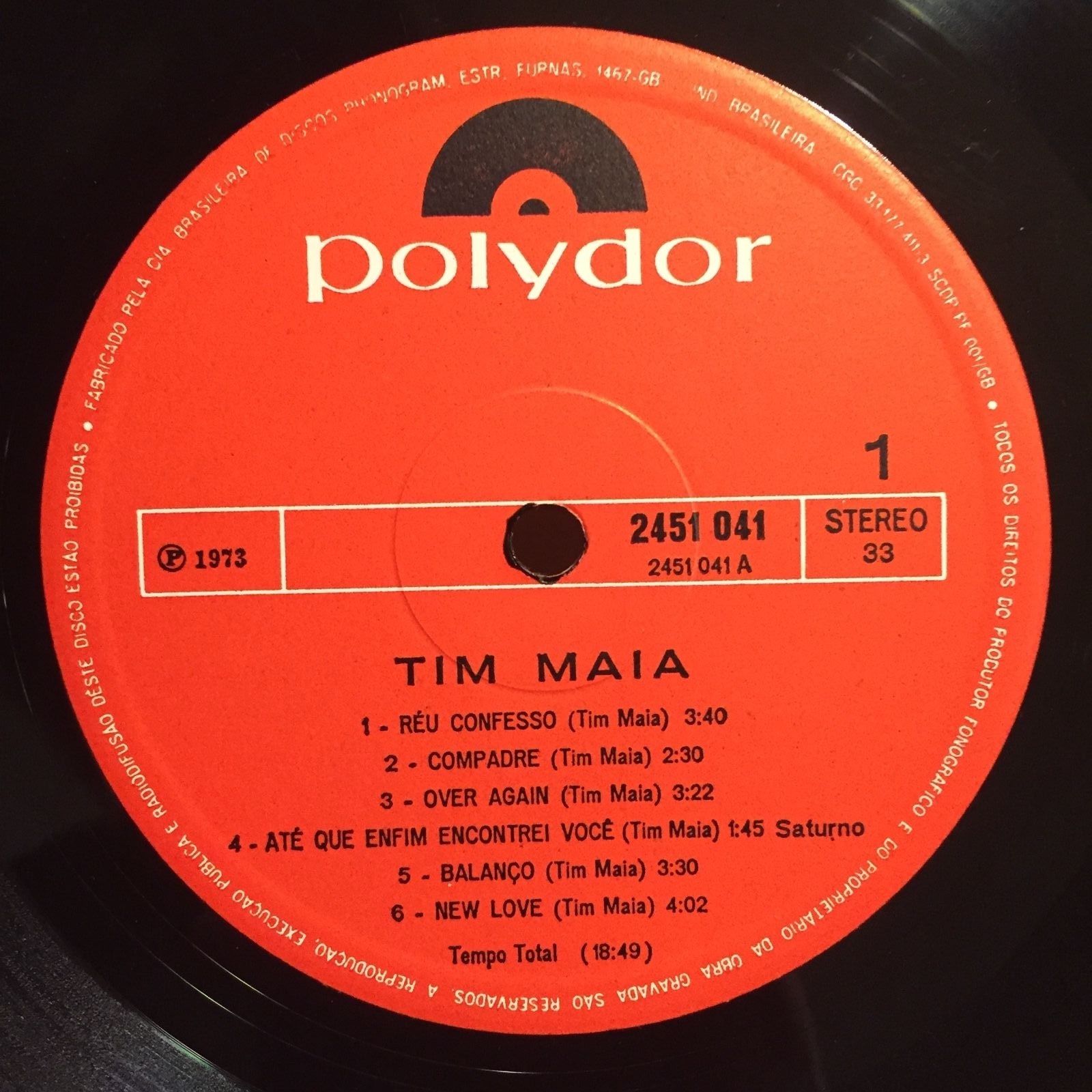 Verita's Sound And Vision: Disco De Vinil Tim Maia Original 1973 ...