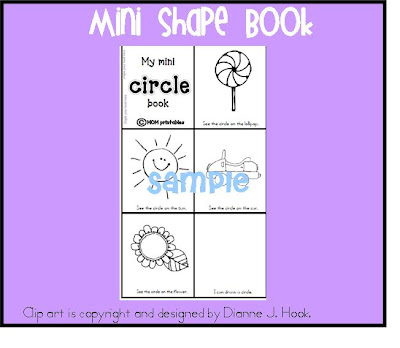 musings of me: Mini Shape Books