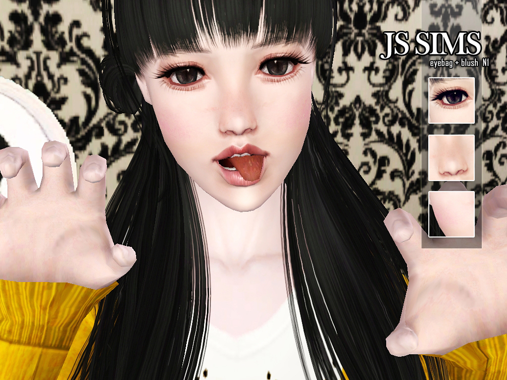 [JS SIMS 3] Eyebag + Blush