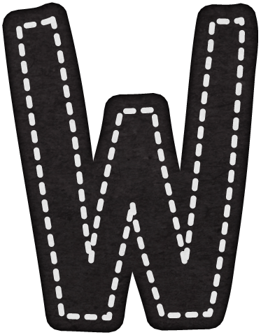 Alfabeto Negro con Líneas Blancas Intermitentes. - Oh my Alfabetos!