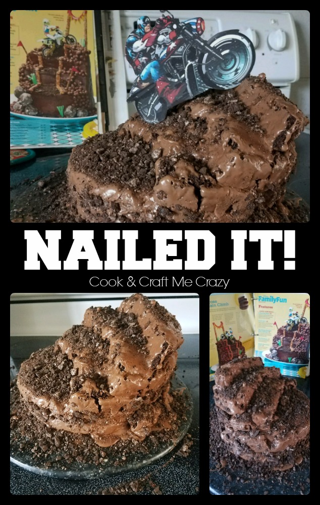 Cook and Craft Me Crazy: Birthday Cake - NAILED IT!