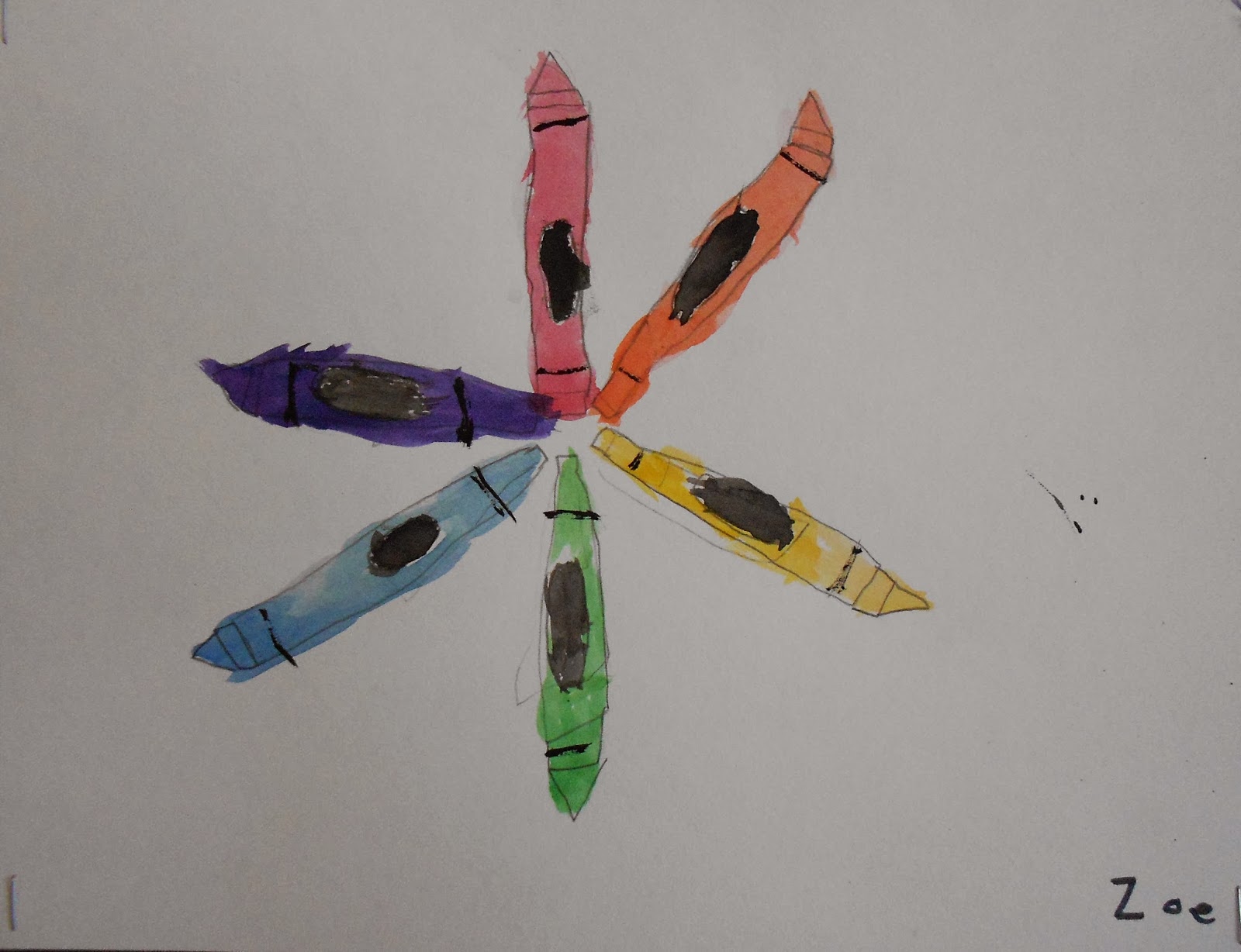 Learn, Explore, Create: Grade 1 Crayon Still-lives