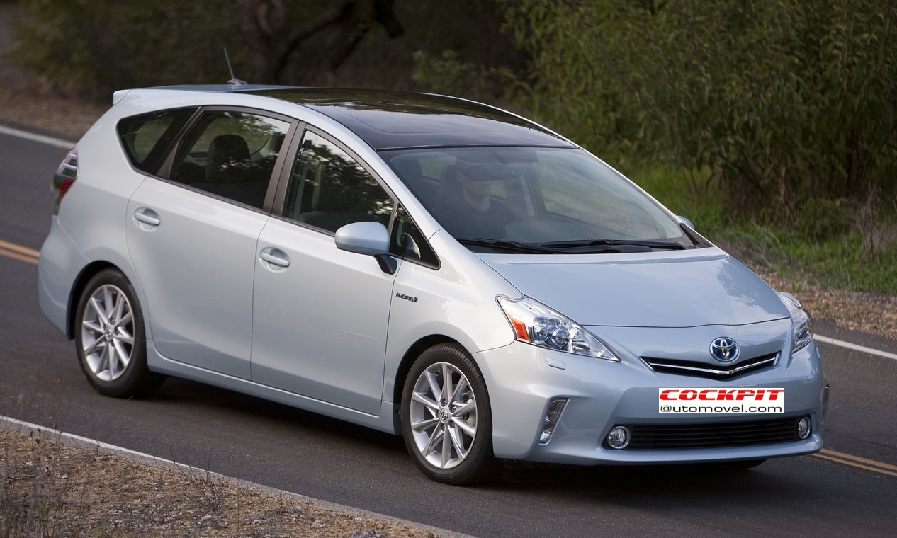 APRESENTAÇÃO: Toyota Prius+, híbrido com 7 lugares em 2012 - COCKPIT ...