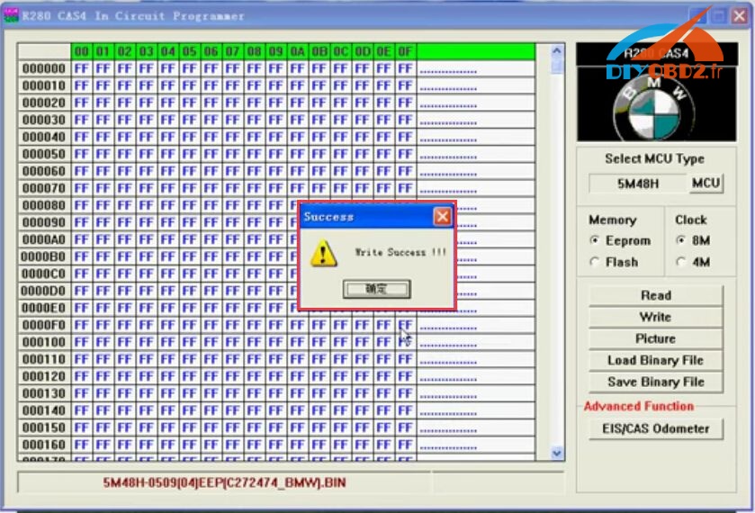 R280 plus BDM programmeur lire écrire BMW CAS4 5M48H 1N35H rapide ...