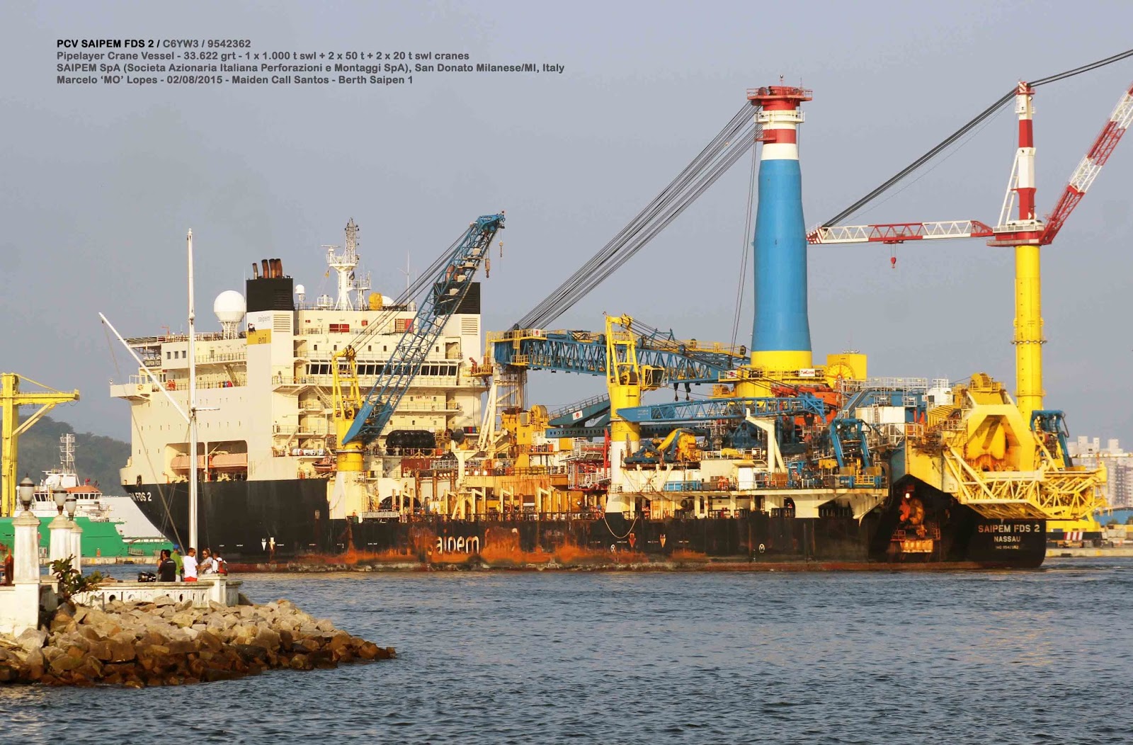 Santos Shiplovers: PCV Saipem FDS 2 / C6YW3 - Maiden Call Santos ...