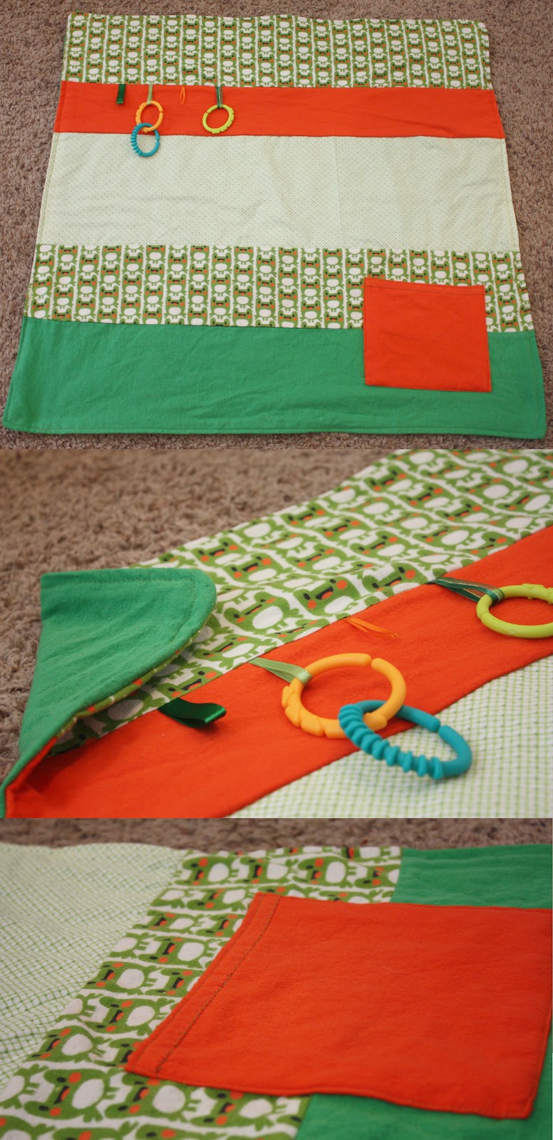 Fisher's Mommy: Frog Tummy Time Mat- Baby Shower Gift