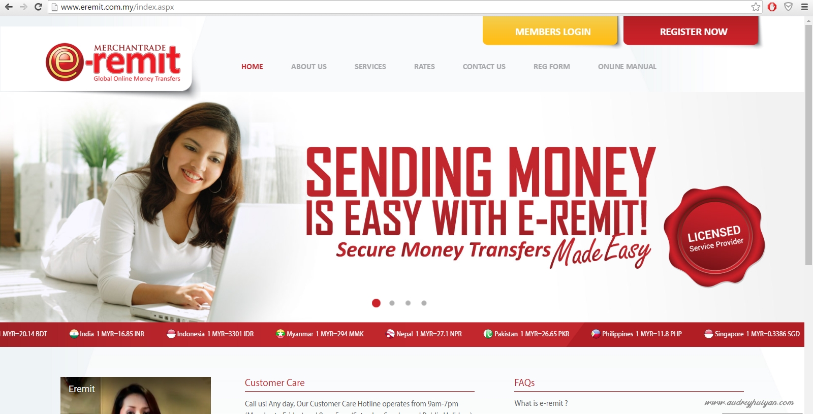 The Key To Travel With Ease: e-remit - Audreypuiyan's blog // The story ...