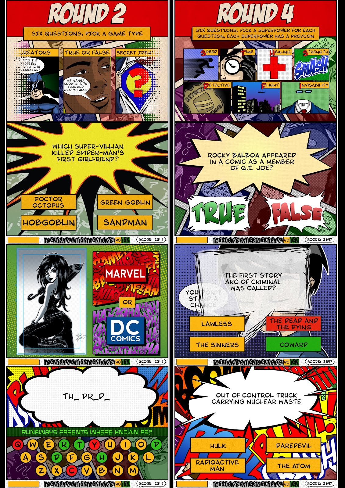 Vandalhandle: Comic Quiz Preview
