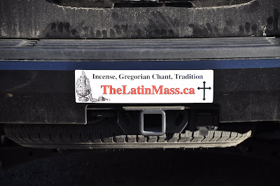 Orbis Catholicus Secundus: Ottawa: Catholic Bumper Stickers Rule the House