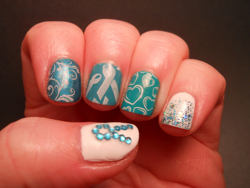The Polished Momma: PCOS Awareness Nails.