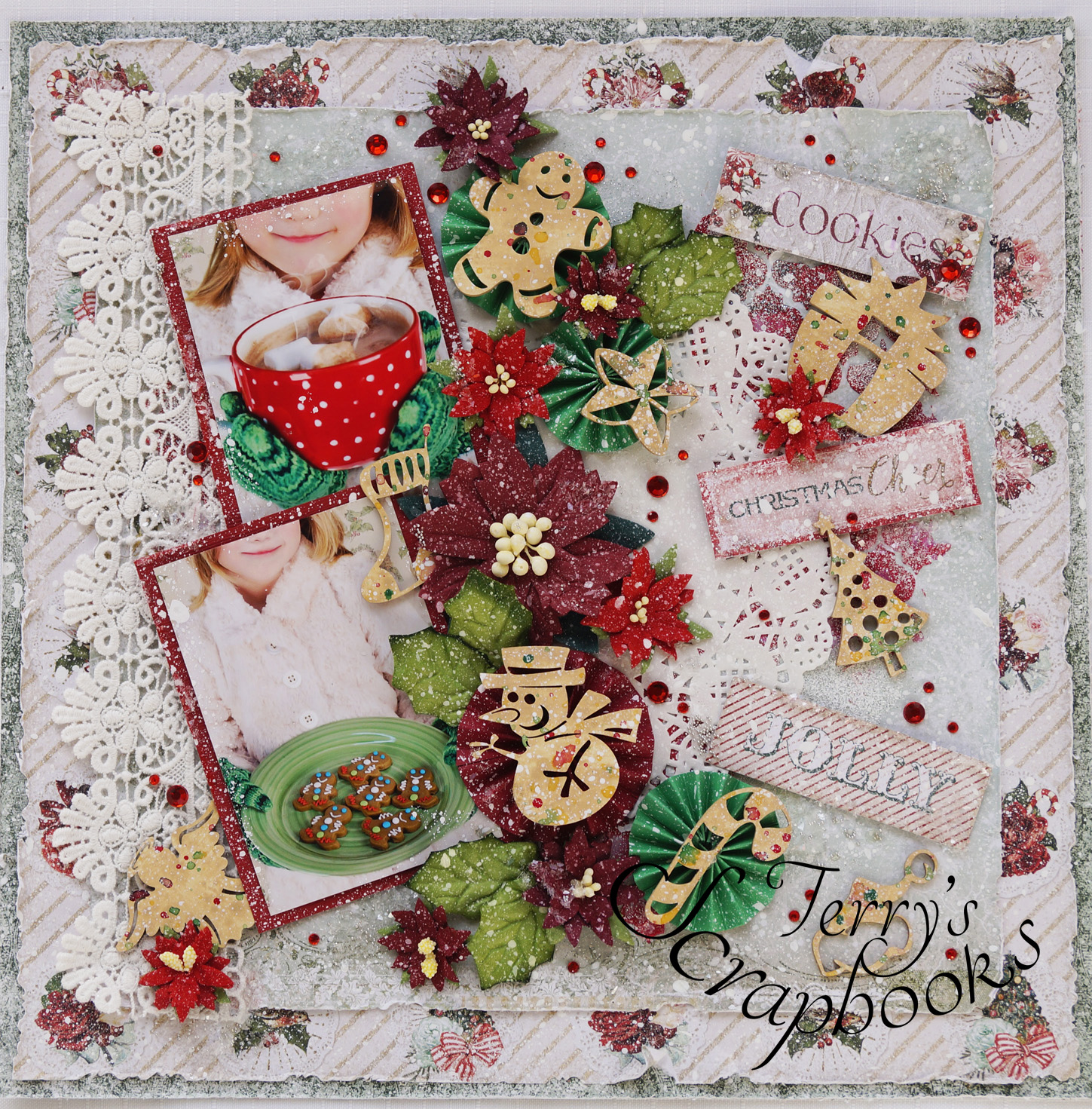 Terry's Scrapbooks: Reneabouquets Christmas Cookies Scrapbook page ...