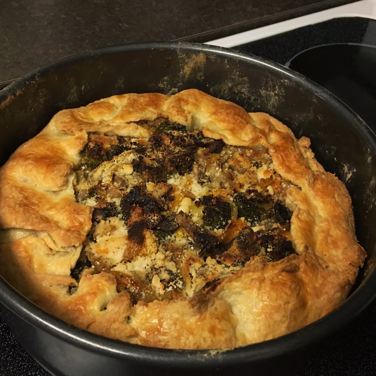 Working Out and Eating In: Savory Empanada Tarta with Roasted ...