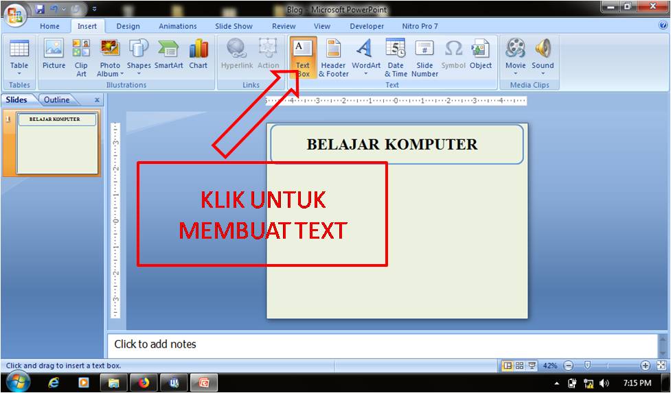 Cara Membuat Text Berjalan Pada Microsoft Powerpoint