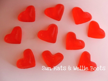 Sun Hats & Wellie Boots: Homemade Heart Soaps