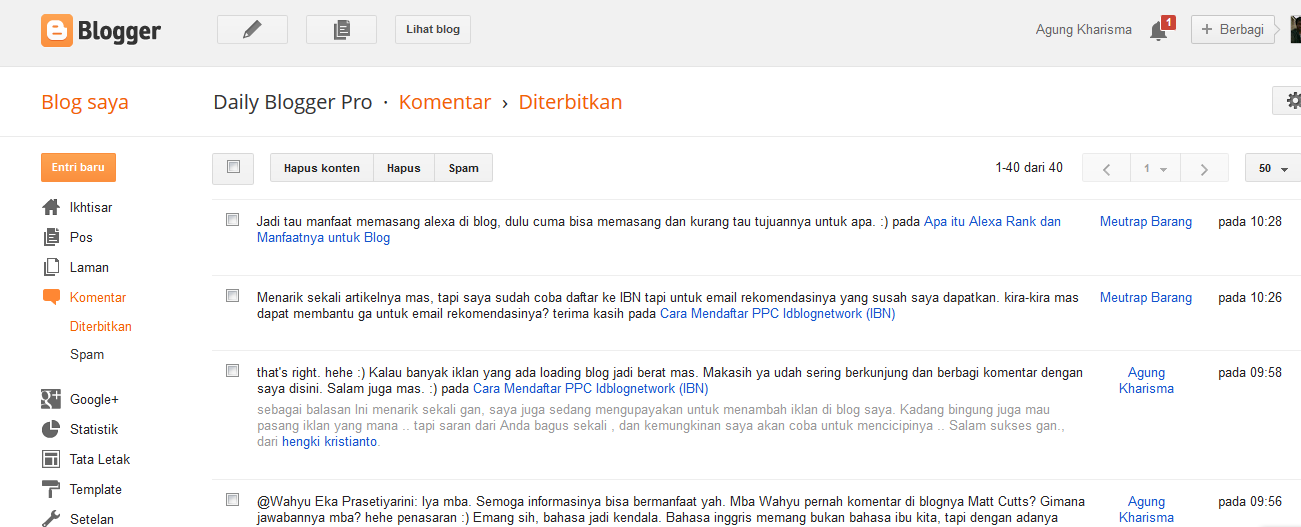 Optimalkan Fitur Komentar di Blog Dengan Widget Recent Comments - Daily ...