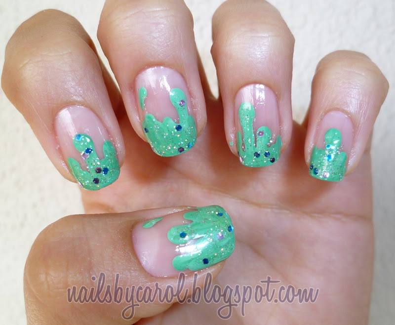 Nails by Carol: Halloween Nail Art Challenge: Slime!