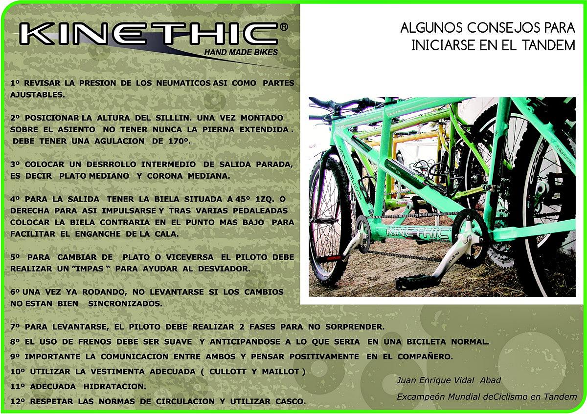 TANDEM TOTAL: Consejos desde Kinethic