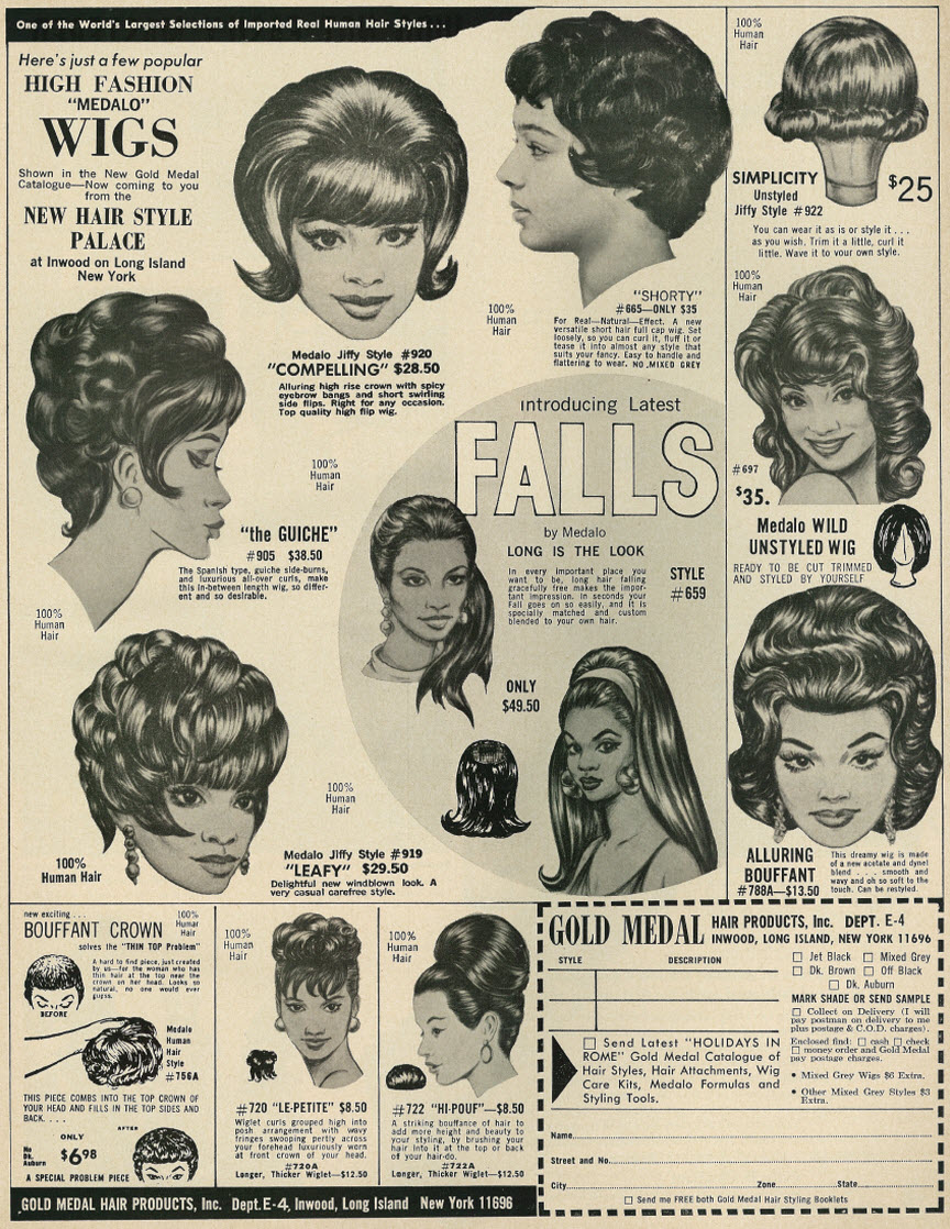 19 Vintage Ads for Fashion Wigs and Hairpieces From the 1960s and '70s ...
