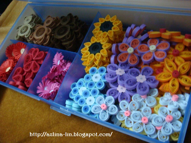 AZLINA ABDUL: Quilled designs in tool box
