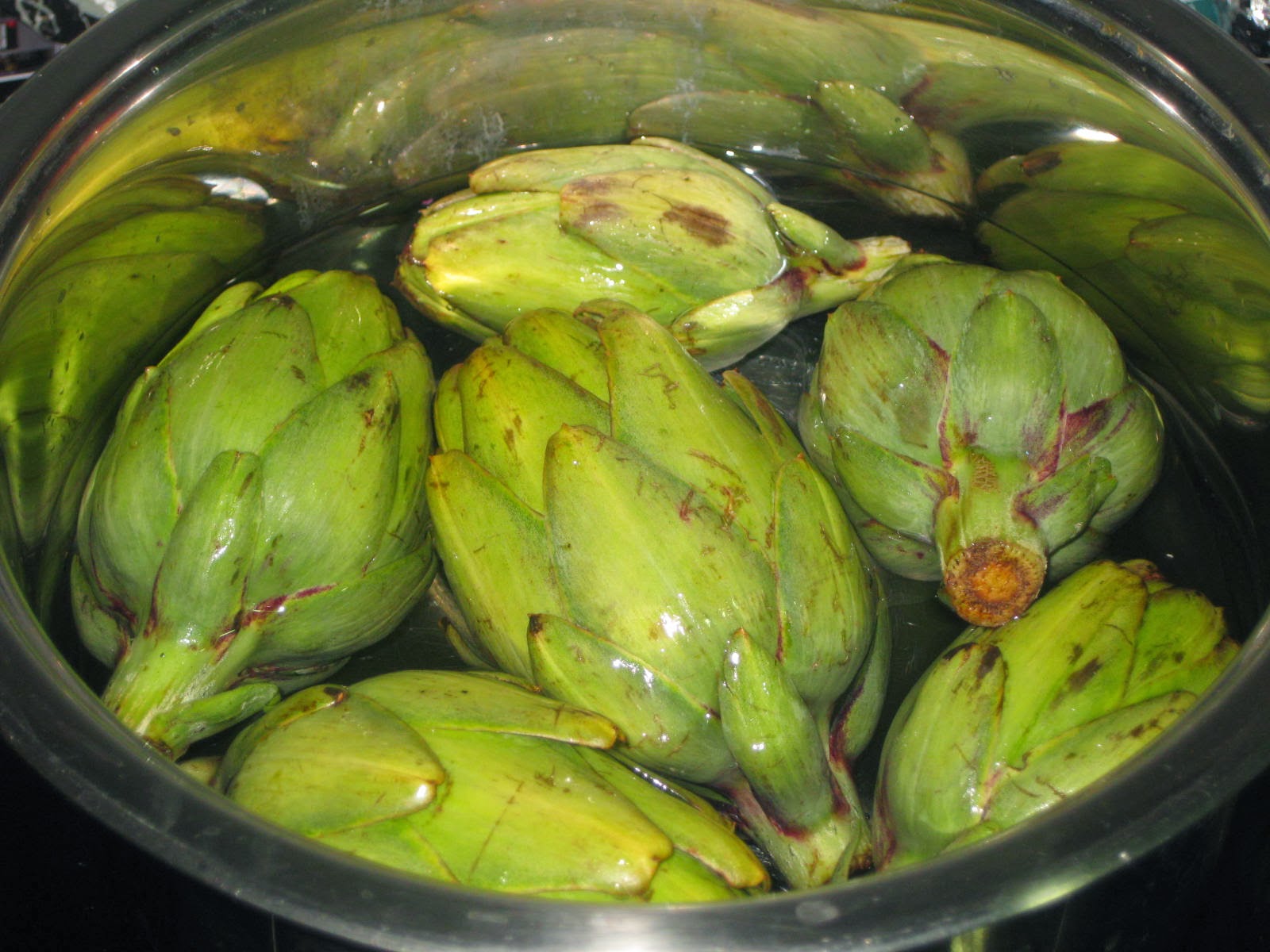 cocina rápida para dos: Alcachofas cocidas para usar en otros platos