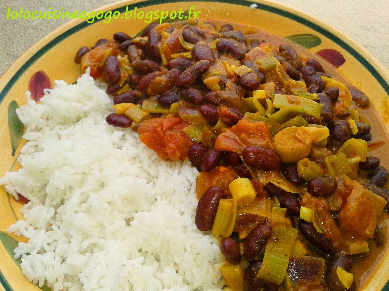 Lolo cuisine à gogo: Curry de haricots rouges aux poireaux