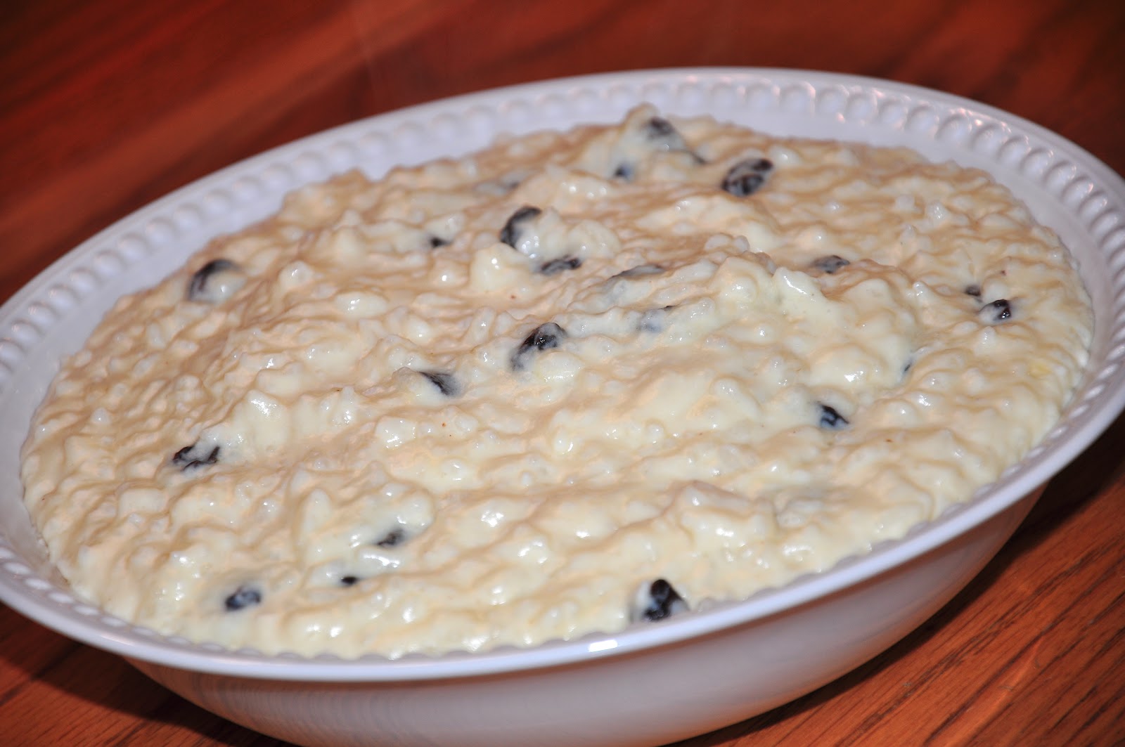 The Changeable Table: Old Fashioned Rice Pudding