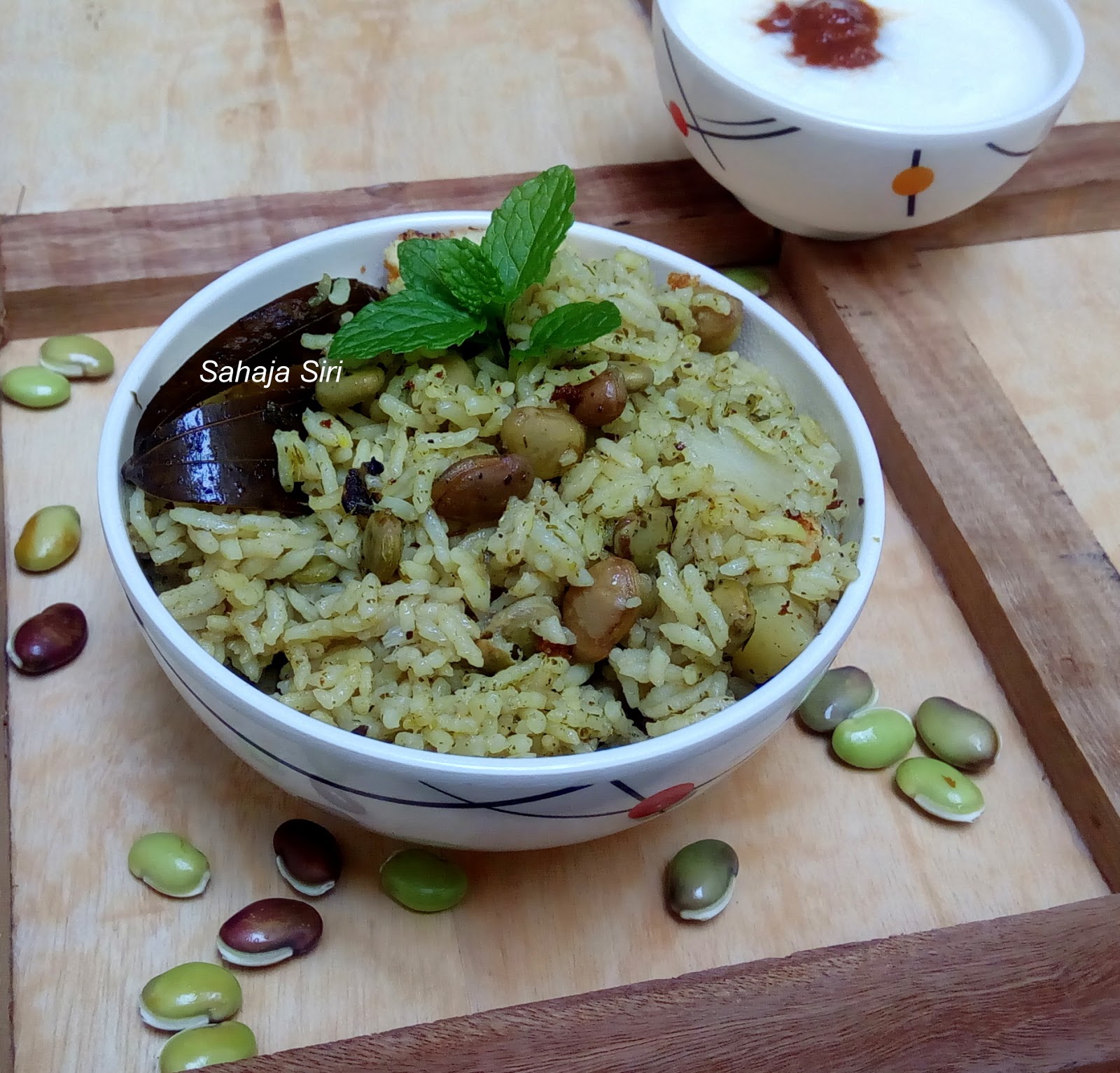 Avarekai Pudina Pulao/One pot Hyacinth Beans Mint Rice