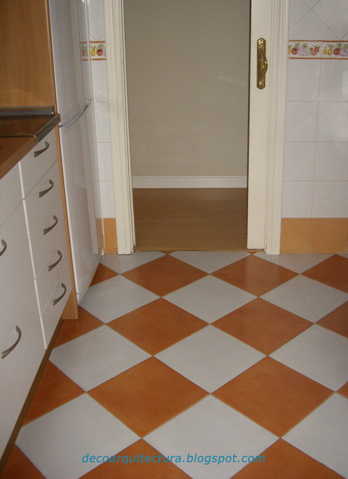 Decoración y Arquitectura: Un damero en el suelo- A checkerboard floor