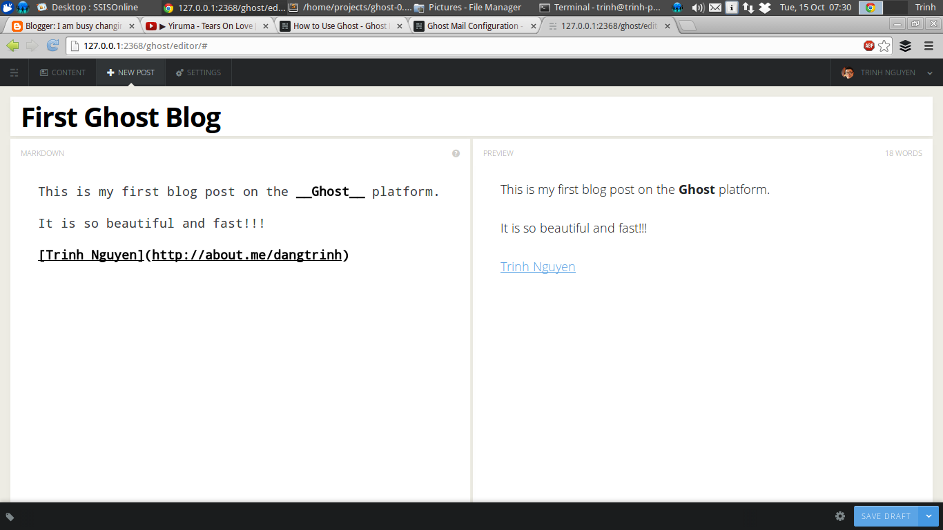 Ghost - A new blogging platform