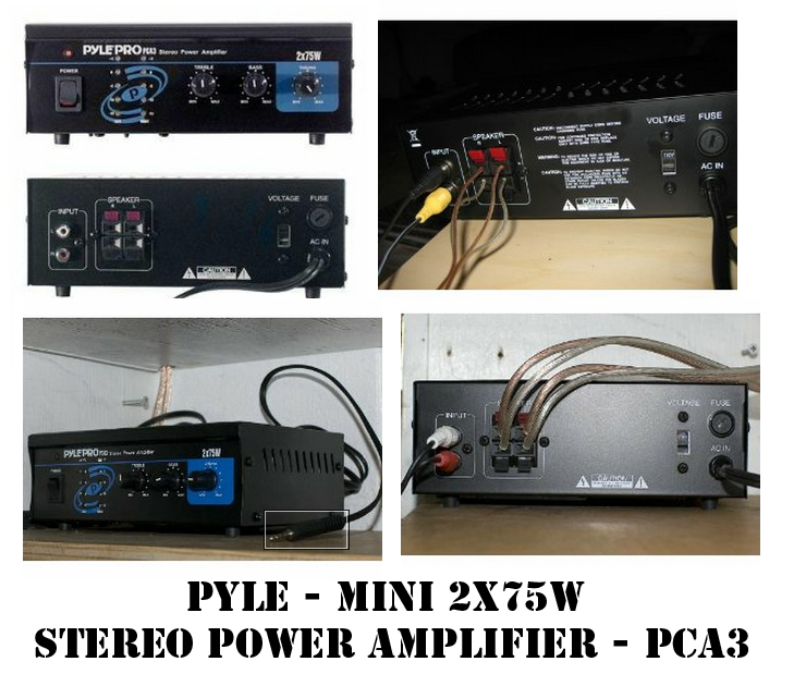 Pyle - Mini stereo power amplifier