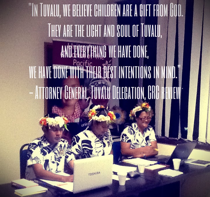 Pacific Island Countries: "Welcome to the Heroic Delegation of Tuvalu"