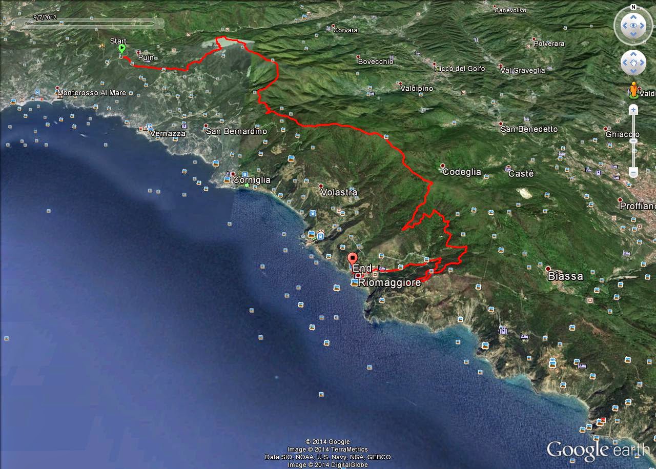 Alta Via delle Cinque Terre in mountain bike ~ LEVANTO e dintorni