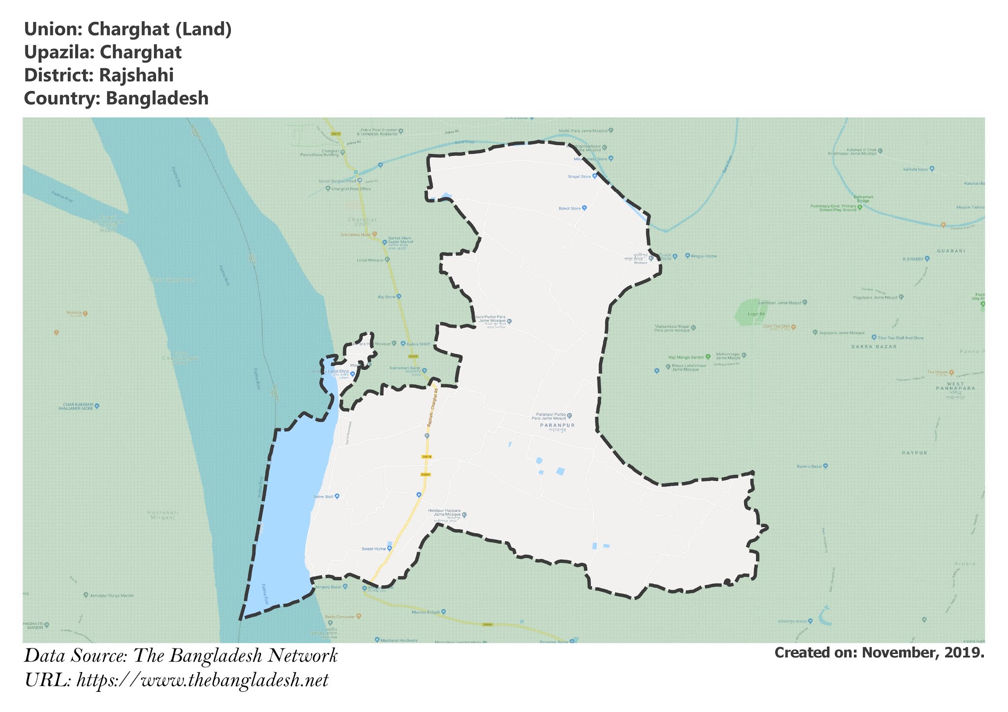 Charghat Union, Rajshahi