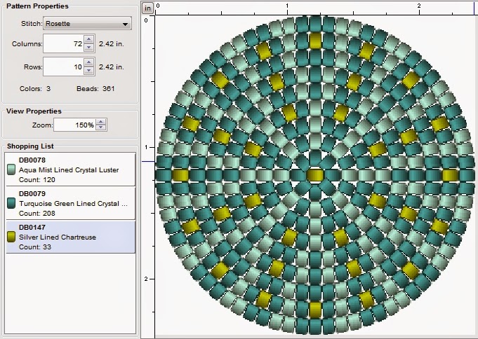 Imaginesque: Beading Pattern 42: Round Motif