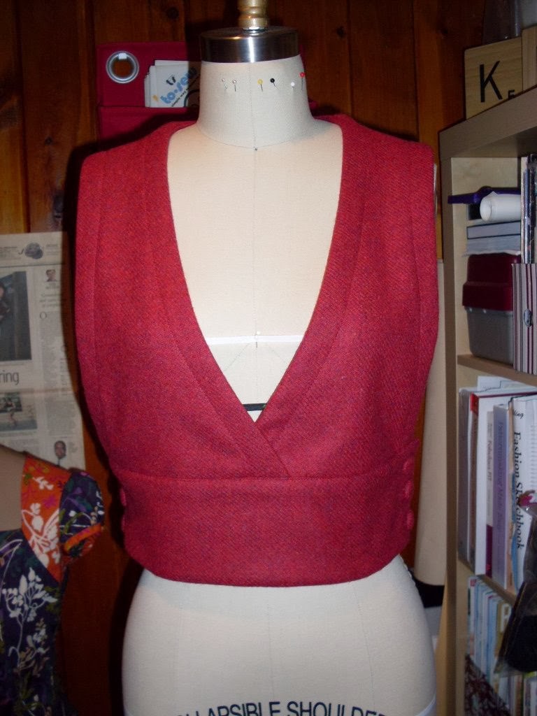 Sewing: Cropped Wool Vest