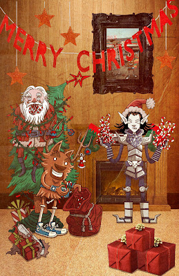 Ethan Mongin Illustration | Design : Death Elf and Woose Christmas ...