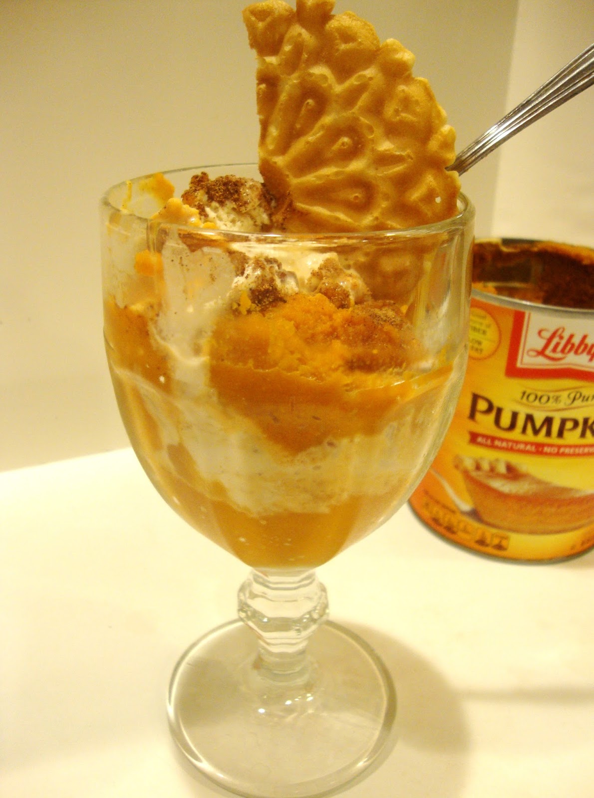 Shabby Tea Party: Caramel Pumpkin Pie Ala Mode Parfait