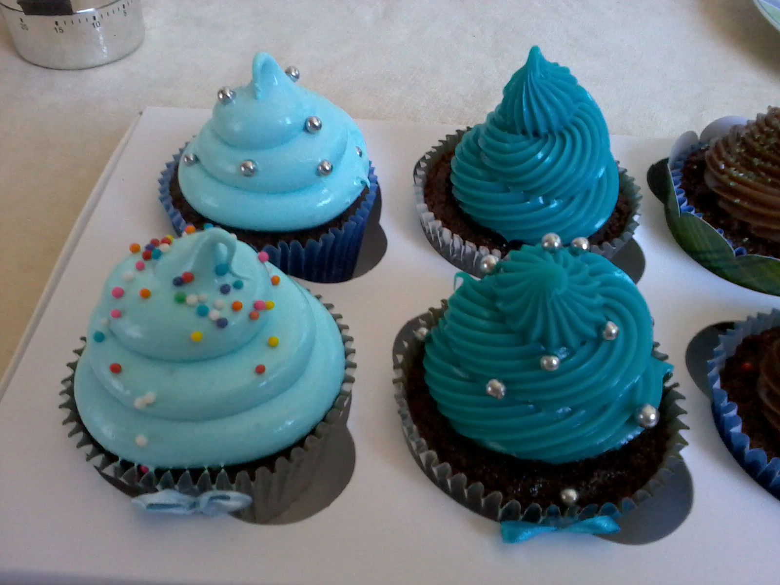 Carol Mello Cupcakes: Cupcake azul