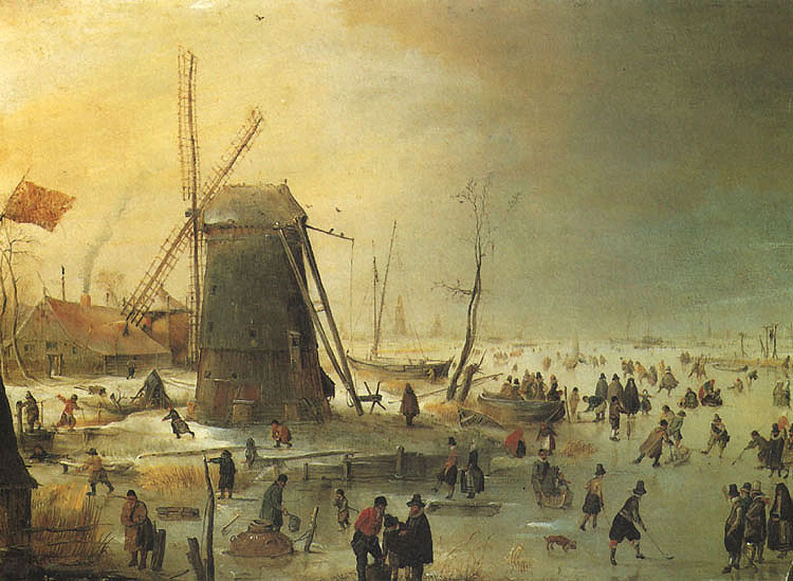 ART and ARCHITECTURE, mainly: Hendrick Avercamp 1615: his original winter paintings... and ...