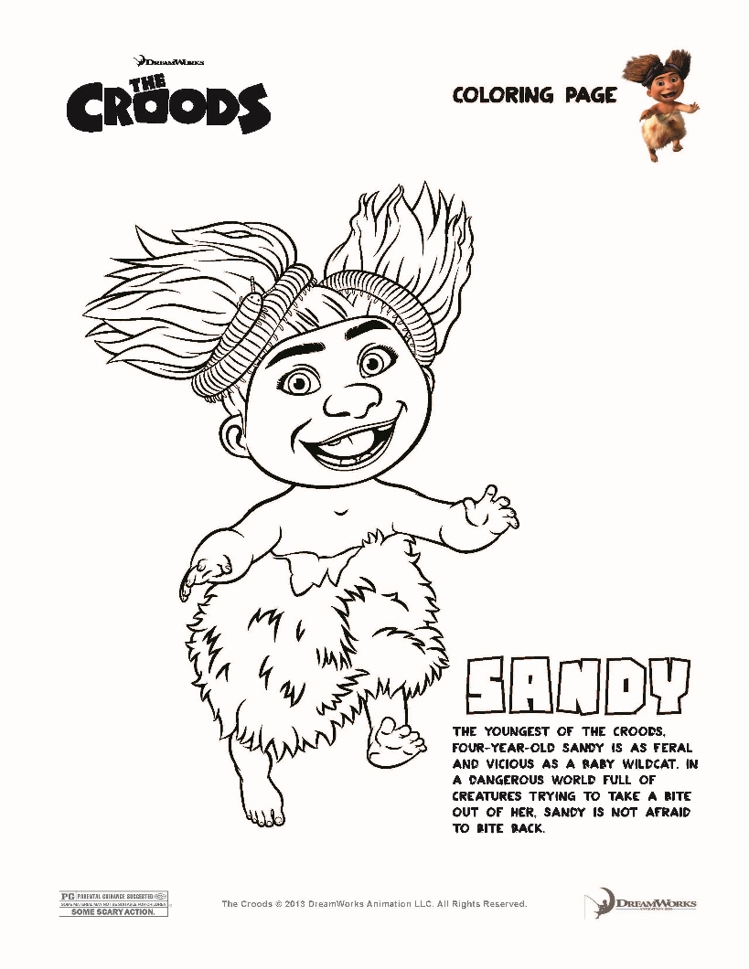 kolorowanki : The Croods Krudowie