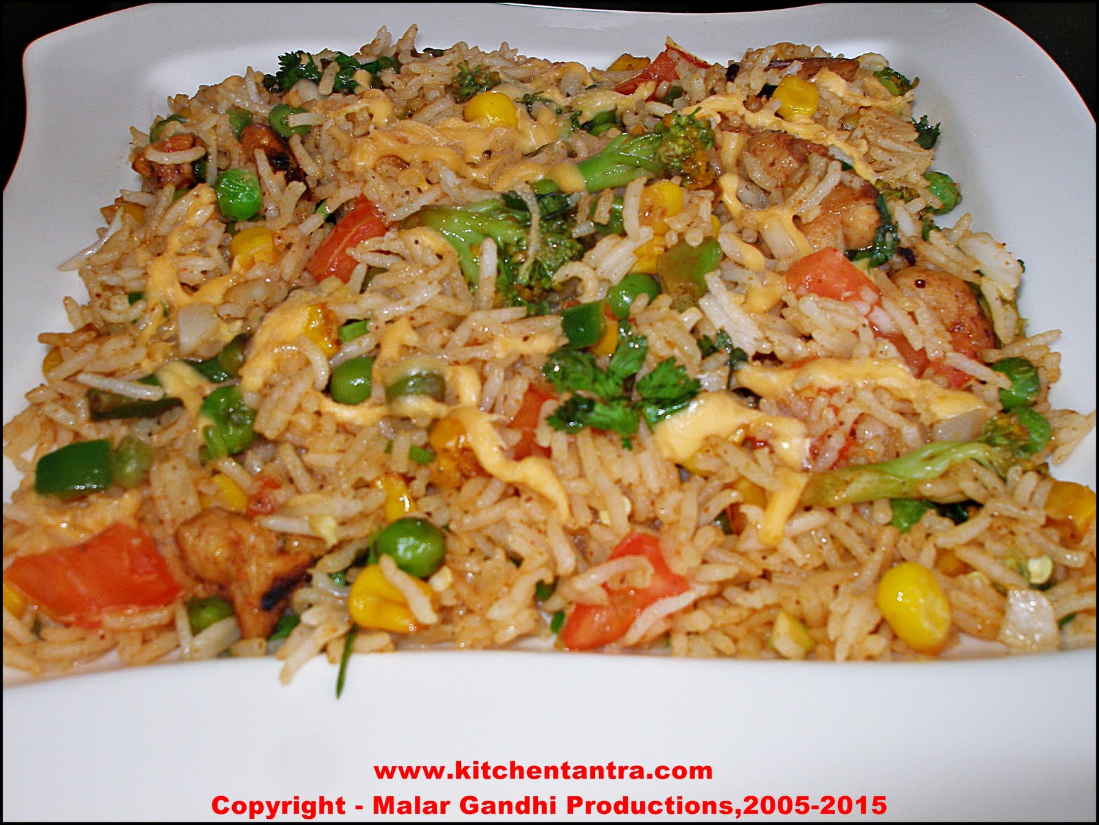Arroz con Pollo / Chipotle Mexican Rice – Lemony Touch! | Kitchen Tantra