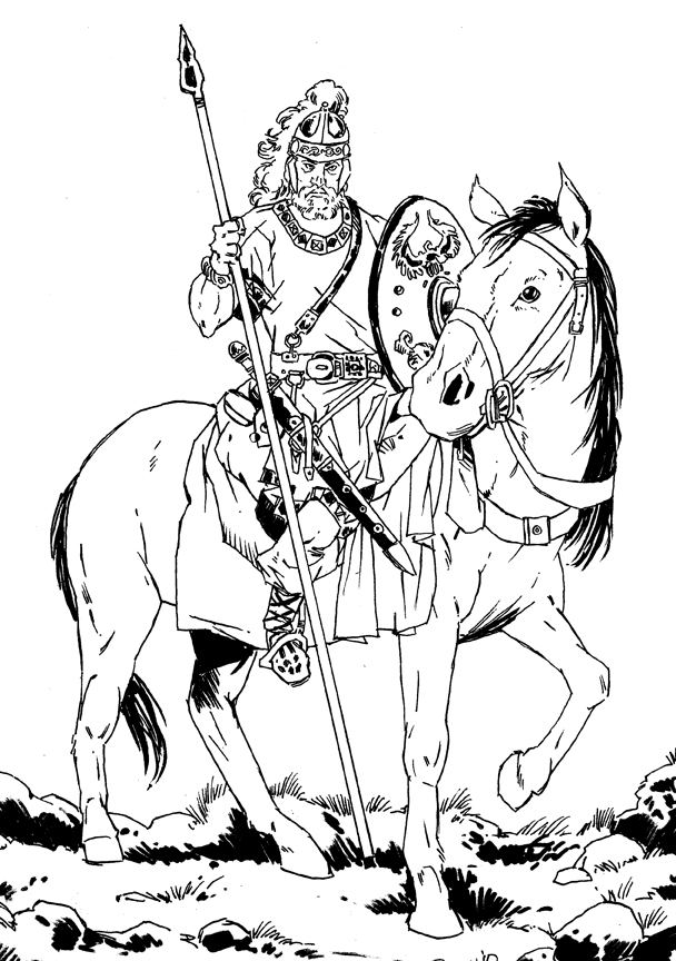 Warriors in art: Alaric the Visigoth by Brent Bowman