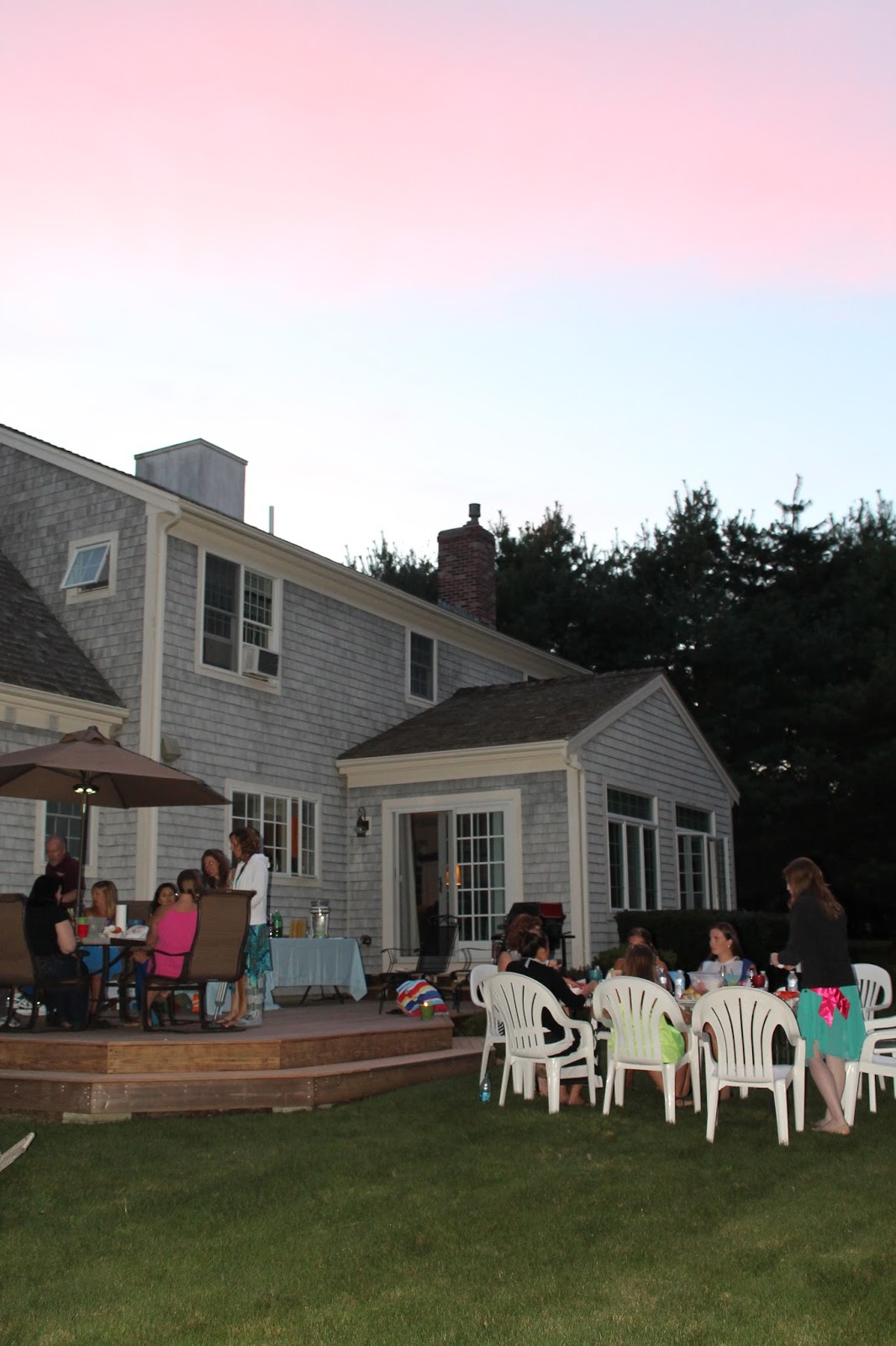 ruffle and curl: Cape Cod bachelorette