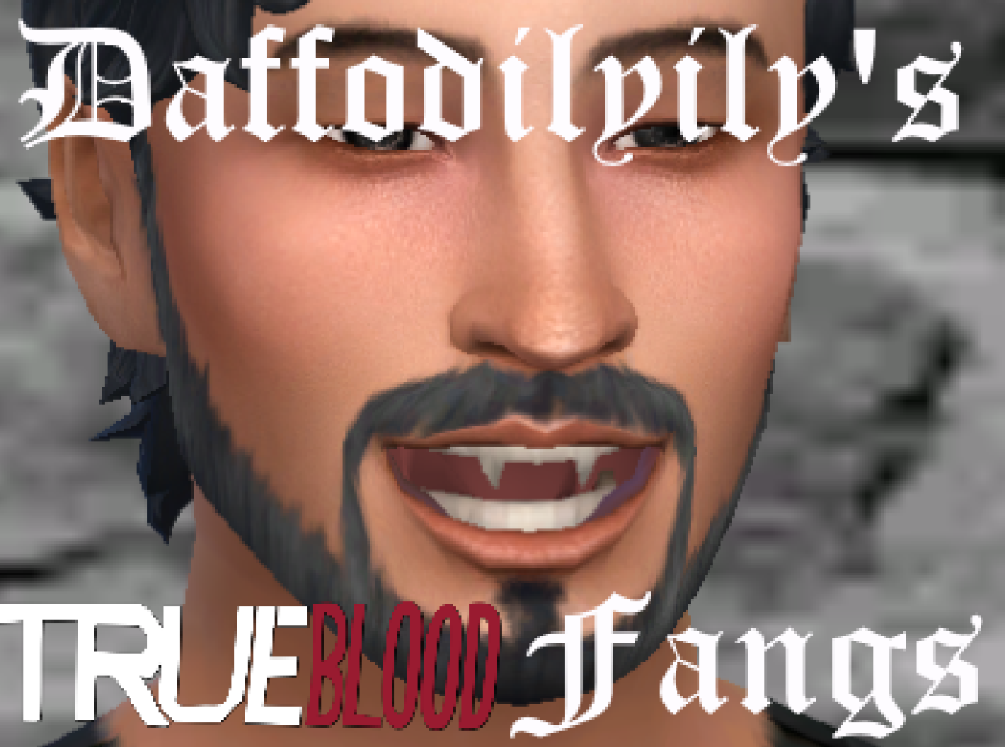 Dentes de Vampiro True Blood Fangs & Gapped Variant - Mundo Sims Official